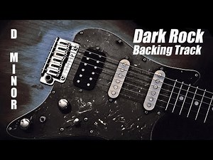 Dark Rock Guitar Backing Track D Minor | Jam in Dm