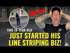 Parking Lot Line Striping with the Titan PowrLiner 850