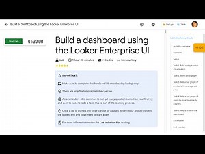 Build a dashboard using the Looker Enterprise UI
