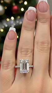 6CT F VS1 EMERALD CUT LAB GROWN DIAMOND IN MICRO PAVE DIAMOND SETTING $3,995 | AlexanderSparks