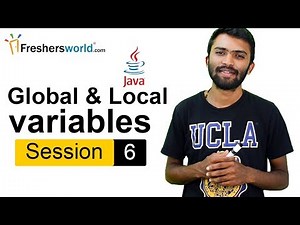 Learn JAVA – Session 6, Local and global variables, Guide for Java Developers