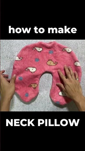 How to make neck pillow using fabric scraps as stuffing. #shorts #neckpillow #fabricscraps