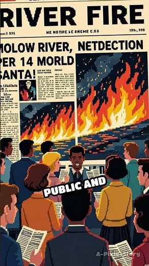 The River That Caught Fire: 1969's Fiery Wake-Up - A-Pixle-Story