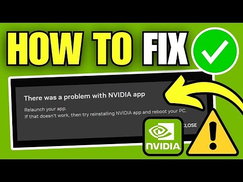 How To Fix NVIDIA App Not Working (2025)