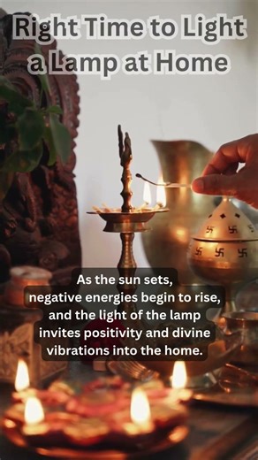 Right Time to Light a Lamp at Home