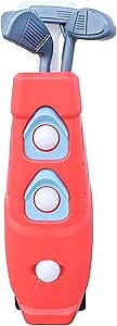 Toddler Golf Set Complete Toy Playset for Kids | 3 Junior Clubs + 3 Balls + 2 Practice Holes + 1 Golf Cart with Wheels