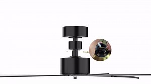 Breezary Melony 52 in. 6-Speed Indoor White Ceiling Fans with Remote Control 30010-AW