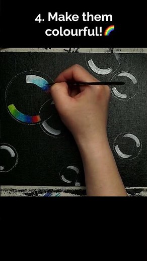 Acrylic Art Magic 🫧 Painting 3D Bubbles #artnerds