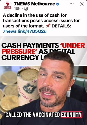 2 mins 💰🇦🇺🤝🥸 DIGITAL CURRENCIES INCOMING?!? Buckle in. We are right on the brink. Use cash as much as possible. Do EVERYTHING to foil their dystopian plans. If you thought Covid was bad, well you ain’t seen nothing yet! #cash #useitorloseit #nowisthetime #comeonAussie | Dave Oneegs