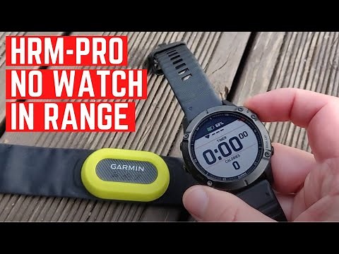 How to use the Garmin HRM-PRO Without a Watch In Range