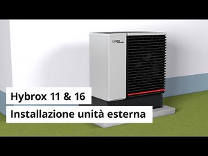 Facile installazione dell'unità esterna per le pompe di calore Hybrox 11 e 16 | alpha innotec