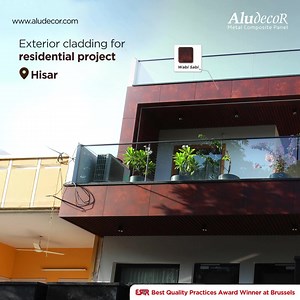Get timeless elegance with Aludecor's Wabi Sabi series! Take a glimpse at our residential project in Hisar, meticulously curated with distinctive aesthetics, creating an enduring and unforgettable atmosphere that resonates with charm and sophistication. To learn more about the product, call us at 1800 102 0407 (Toll-free). . . . . . #AludecorCladding #CommercialProject #Aludecor #livingbeautifully #ExteriorCladding #MetalCompositePanels #exteriordecor #IndianArchitects #ACP #acpsheets #Architect