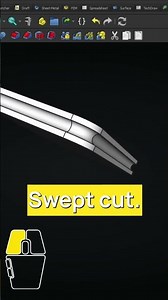 👏 FreeCAD Sweep - FreeCAD Subtractive Pipe - FreeCAD Part Design - FreeCAD Groove | #Shorts