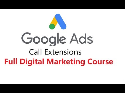 Google Ads Adwords video Call Extensions