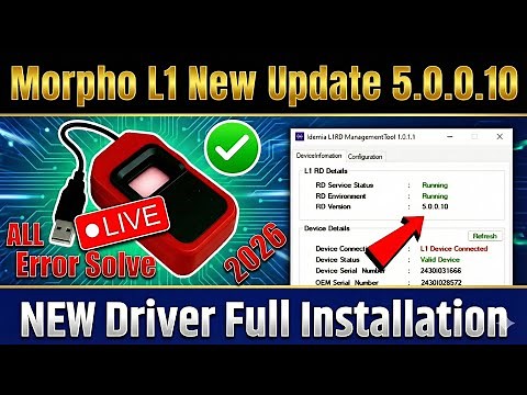 Morpho L1 Full Installation | Morpho MSO E3 RD L1 Fingerprint device RD service Full Installation