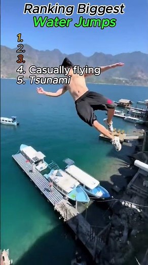 Ranking Best Water Jumps!! #viral #tiktok