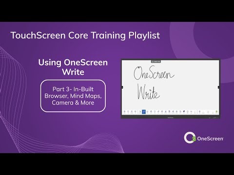 Write 3: Mind Maps, Document Camera, Tables, & More - Touchscreen Core Training