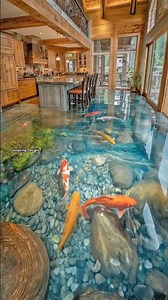 This aquarium flooring looks absolutely breathtaking! 😱👏#interiordesign #homedesign #aquarium
