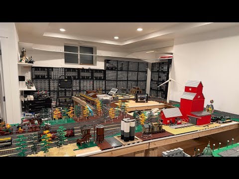 LEGO Trains - Extended Elevated Track With Running Train