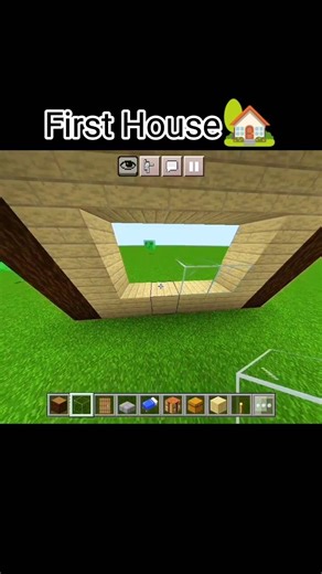 Minecraft first House build#minecraft #shorts