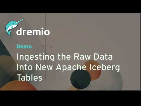 Dremio Demo - Ingesting to Iceberg, Data Products, Data-as-Code, dbt integration, Reflections & BI