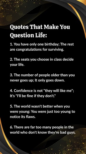 Quotes That Make You Question Life: | Wisdom Words