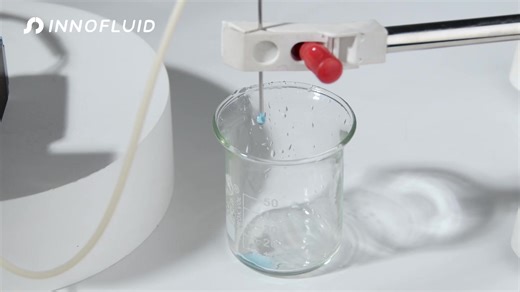 Our compact KV10 series peristaltic pumps are designed for integration into reactor setups and laboratory applications. Watch the video to see the fluid transfer. For technical support or inquiries, please visit our website for an online consultation. https://www.innofluid.com/product-176.html | Innofluid Peristaltic Pump