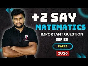 PLUS TWO SAY MATHS | IMPORTANT QUESTION SERIES | PART 1 | Pi-RATES LEARNING ACADEMY |