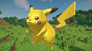 Minecraft Pikachu Build Schematic - 3D model by inostupid