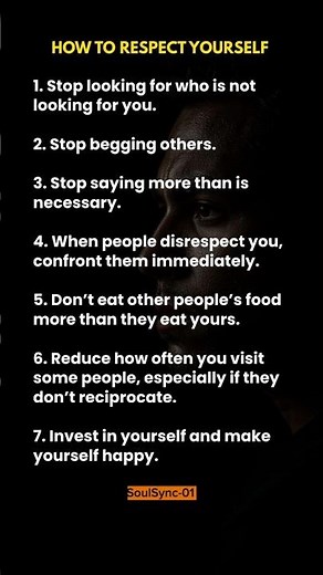 How to Respect Yourself | Life Lessons for Self-Worth & Confidence