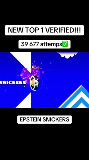 Geometry dash top 1 verified! Epstein Snickers #geometrydash #top1 #verified #epstein #gd