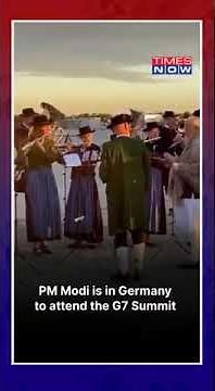 PM Modi Welcomed By Bavarian Band On His Arrival in Germany #Shorts