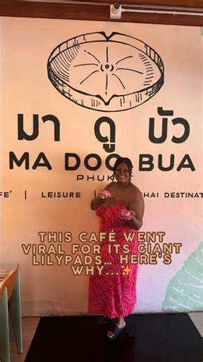 This Café Went VIRAL for Its Giant Lilypads… Here’s Why 🌿✨ #Thailand