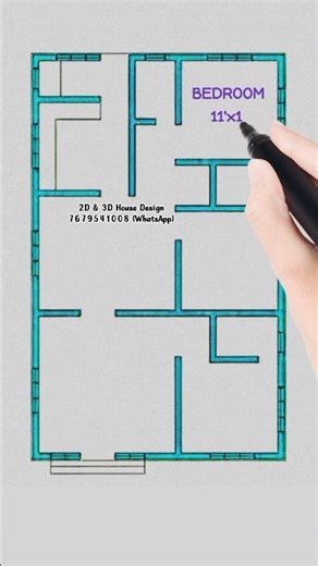 28x43 house plan+liv+Din | 3BHK house Design |1204 sft home plan | best house plans in india #shorts