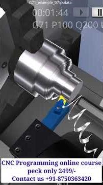 Advance CNC programming Simulation with practical #cannedcycle #cncmachineprogramming #cncgurushort