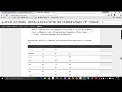 Forecasting and Trend Lines Using Tableau