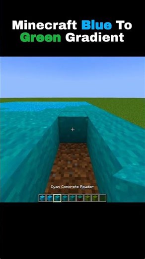Blue To Green Minecraft Gradient #tayemmmm #minecraft