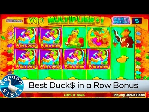 Duck$ in a Row Slot Machine My Best Bonus on This Game