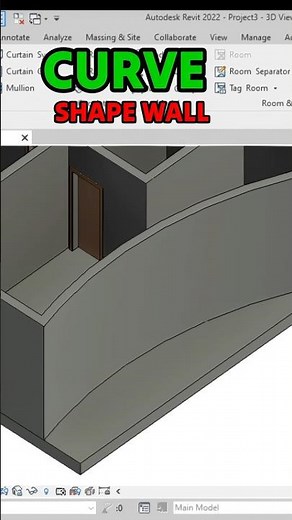 ✅Create Curve Shape Wall In Revit #revit #revitarchitecture #deepakverma #revittips