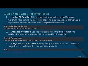 How to Assign an Open Workbook and Worksheet to Variables in VBA