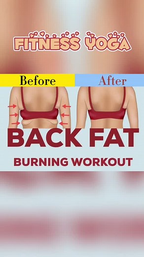 3 moves to burn back fat. #yoga #yogagirl #exercise #workout #fitness #yogapose #yogapractice #teaching