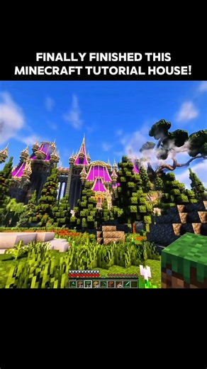 Minecraft House Tutorial Completed..🥳 #minecraft #tweening