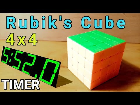 4x4 Rubik's Cube Countdown Timer | 5 min 52 sec