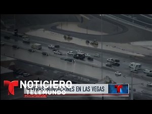 Fuertes inundaciones en Las Vegas | Noticiero | Noticias Telemundo