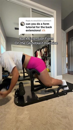 Replying to @eina333x Back extensions are NOT about cranking your lower back 🙅‍♀️ Once you fix the setup control the movement, this becomes one of the best glute builders. Save this for your next leg day & comment if you want beginner regressions 💬 #gluteworkout #backextension #athomeworkout #fittips #tiktokshopcreatorpicks