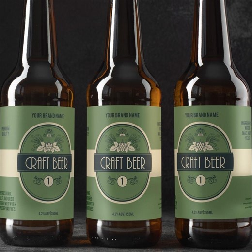 Custom Beer Label Template: Editable Home Brew Design (digital Download) - Etsy Australia