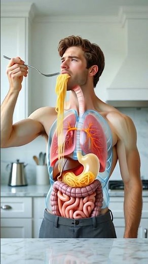 What Happens to Noodles Inside Your Stomach | 3D Digestion Process Animation