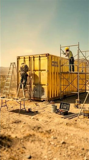 From Rusted Box to Golden Villa | Real Construction Timelapse