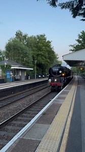 4.9K views · 693 reactions | Ending it how it all started…. Merchant Navy Class 35018 “British India Line” passes through Bramley Station as she heads for Southall having starring role at Strictly Bulleid 2 all weekend down at @swanagerailwayofficial #merchantnavy#35018#britishindialine#westcoastrailwaycompany#mainline#steam#swanagerailway#swanagesteamrailway#bramley#hampshire#reels#video#heritage#preservation#ukrailscene | Southern Steam Lad Photography | Facebook