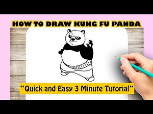 How to Draw KUNG FU PANDA EASY STEP BY STEP